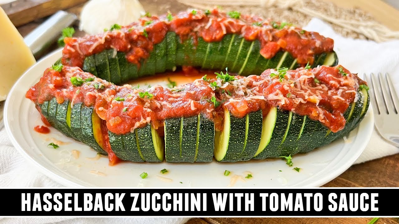 Hasselback Zucchini with Tomato Sauce IRRESISTIBLY Delicious Recipe