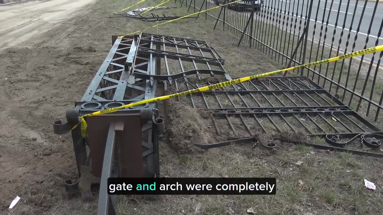 Historic Butte cemetery archway leveled by hit-and-run driver