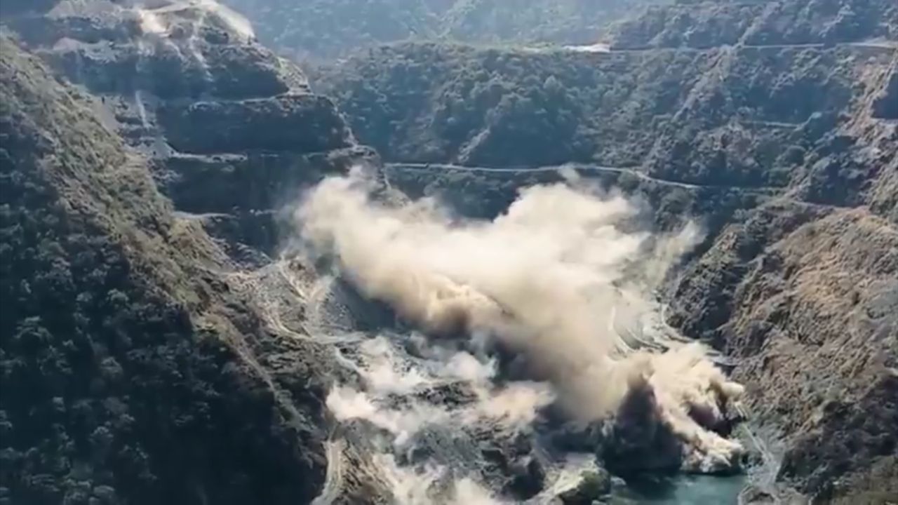 Blasting for dam triggers landslides, chokes Yamuna River with debris ...