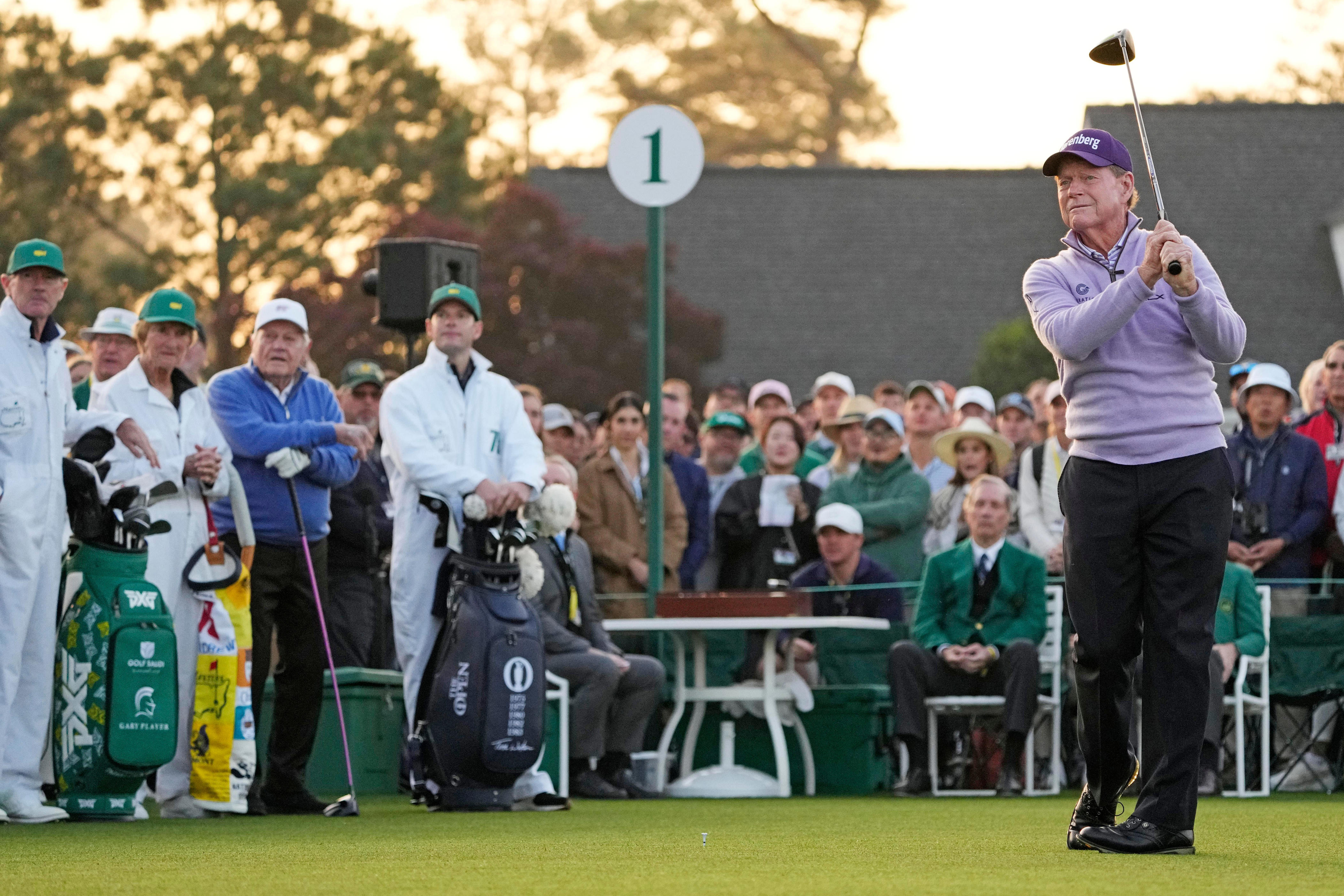 Tom Watson, fresh off starting Masters 2025, doesn't see PGA Tour, LIV ...