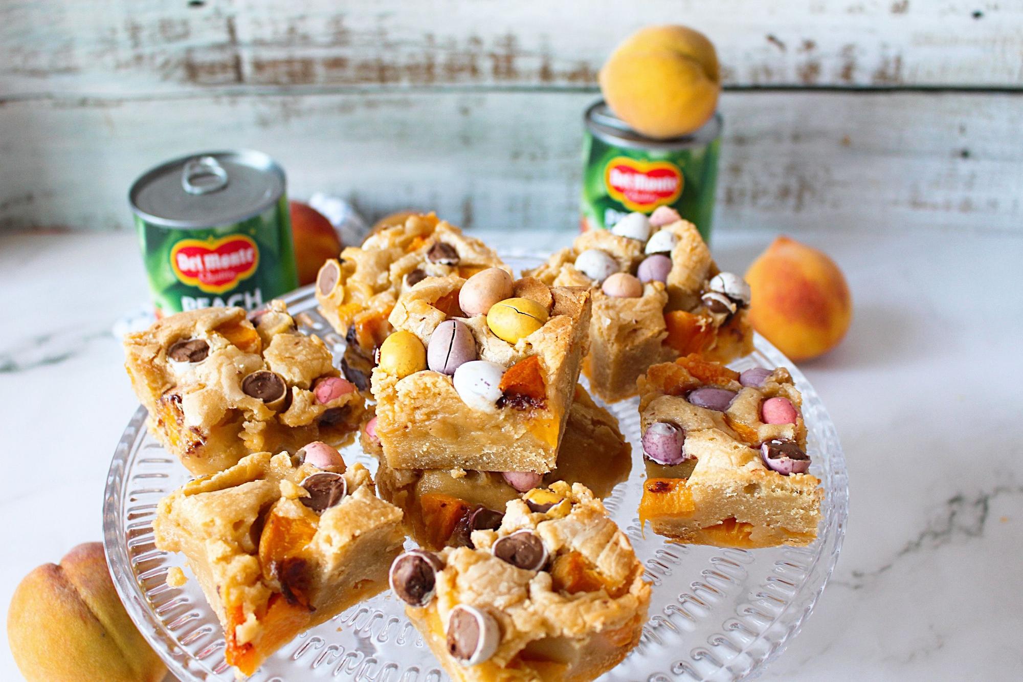Bake up some Easter magic: peach and chocolate egg blondies to make ...