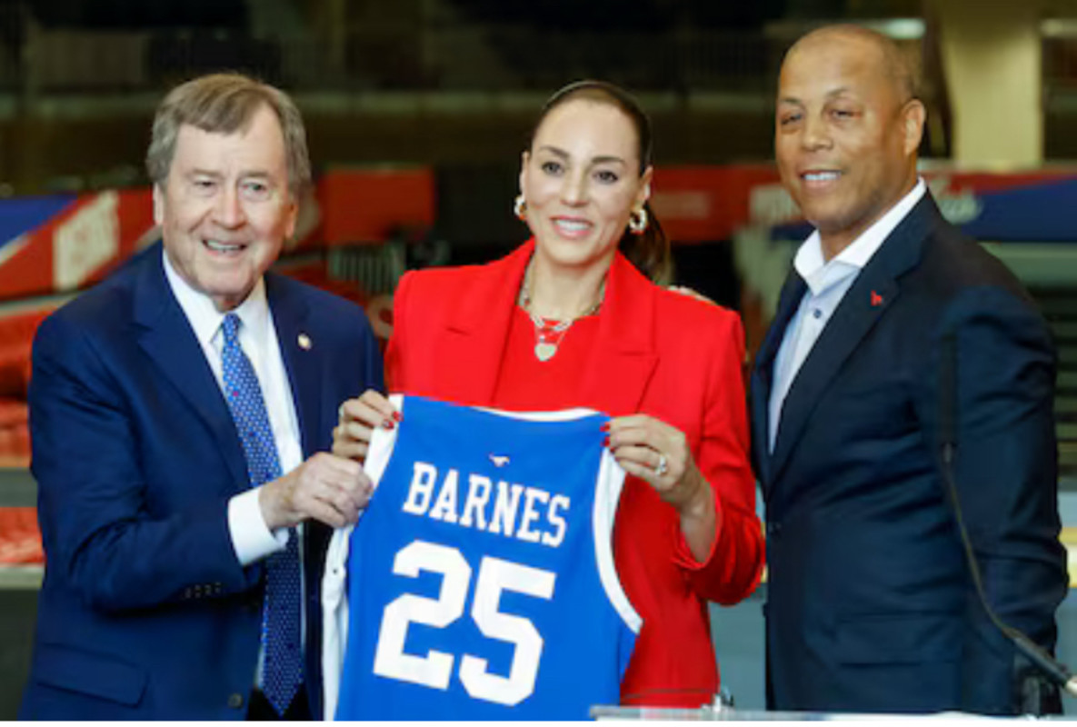 Adia Barnes officially introduced as SMU women’s basketball coach
