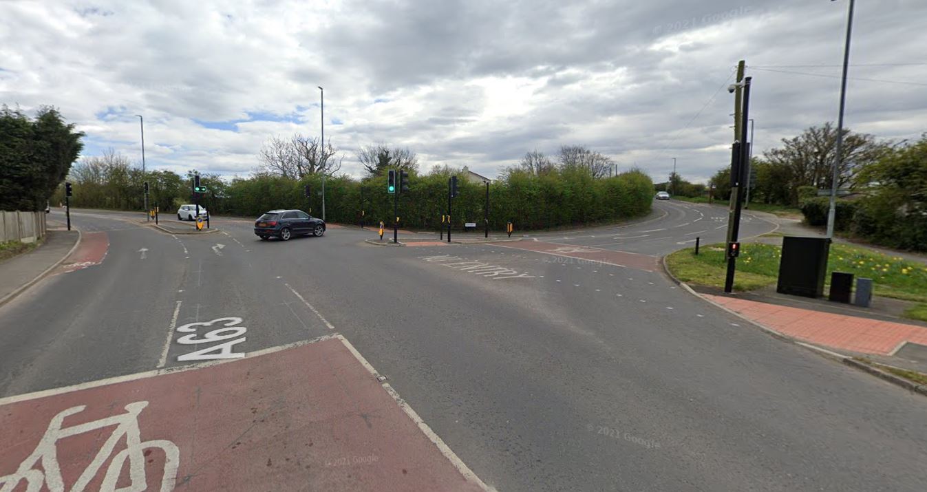 Garforth crash: Car collides with traffic lights as two-vehicle ...