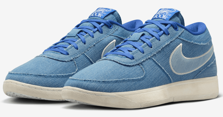 Devin Booker’s denim Book 1 sneakers are officially on sale now