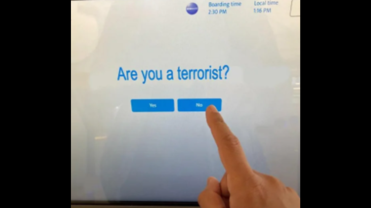 ‘Are You A Terrorist?’: Asks Airport’s Self-Check-In Counter! Curious ...
