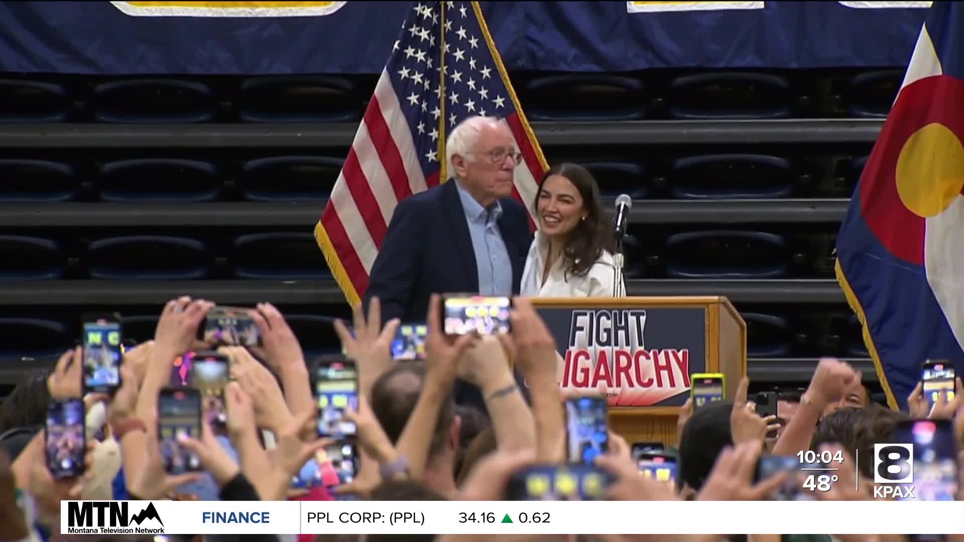 AOC to join Bernie Sanders for Fighting Oligarchy rally in Missoula