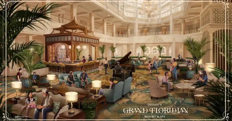 First Look at Changes Coming to Disney's Grand Floridian Resort Lobby