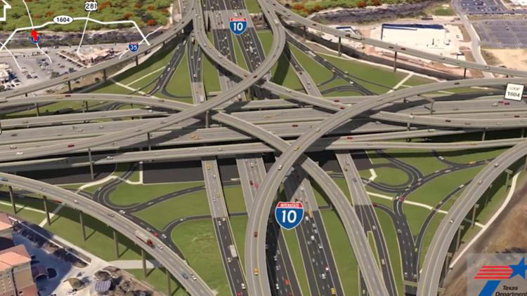 The next flyover ramp at Loop 1604 and I-10 is set to open this week