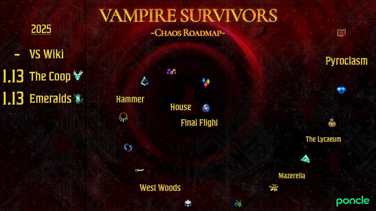 Vampire Survivors stealth-launches Emerald Diorama DLC, but PlayStation ...