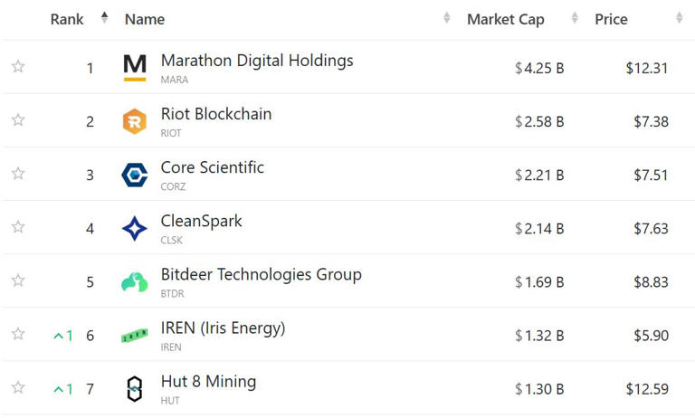 Top Bitcoin miners produced nearly $800M of BTC in Q1 2025