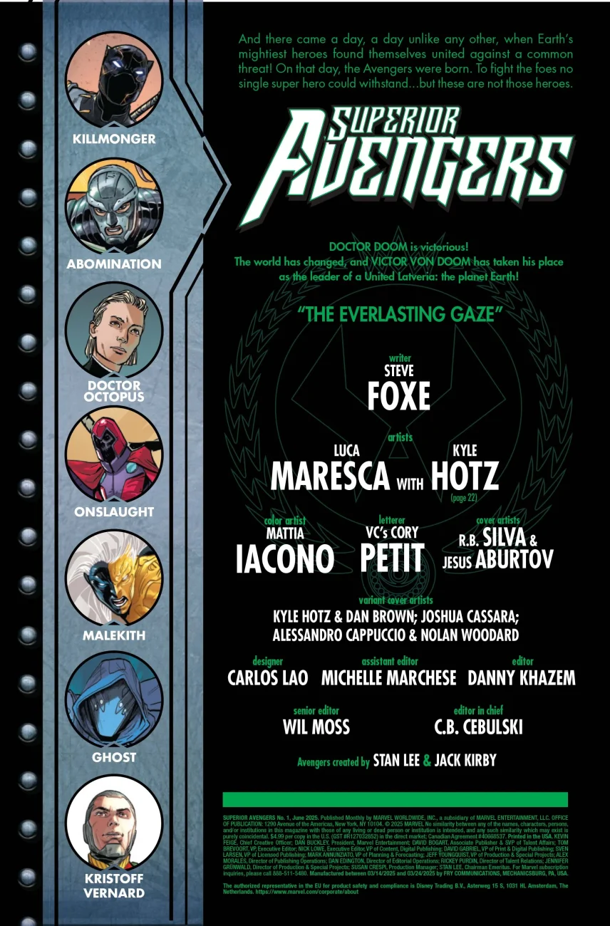 ‘Superior Avengers’ #1 Preview: Doctor Doom’s Superior Avengers Clash ...