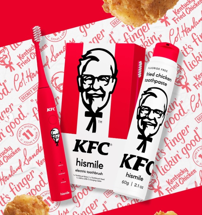 KFC and HiSmile Collaborate on Fried Chicken Toothpaste