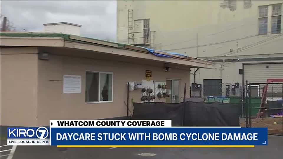 VIDEO: Daycare stuck with bomb cyclone damage