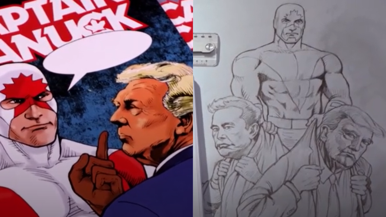 Canadian comic depicts Donald Trump as supervillain, Elon Musk as his ...