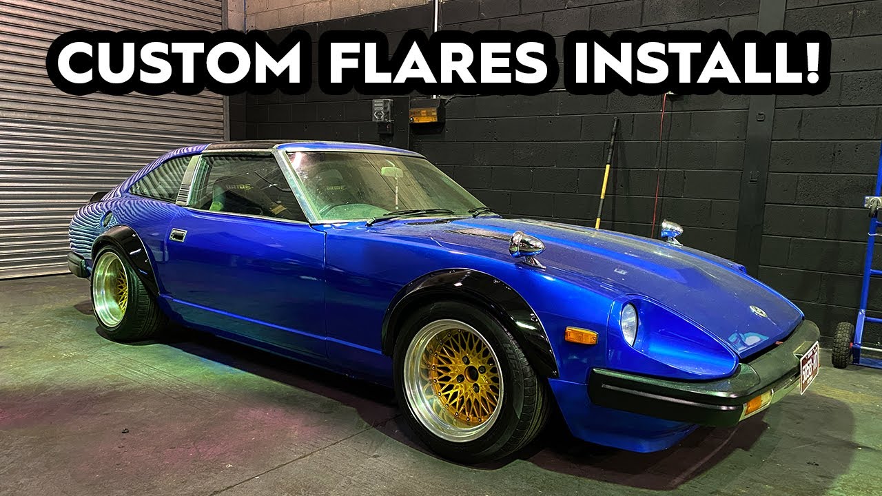 Datsun 280ZX Custom Flares Paint & Install!