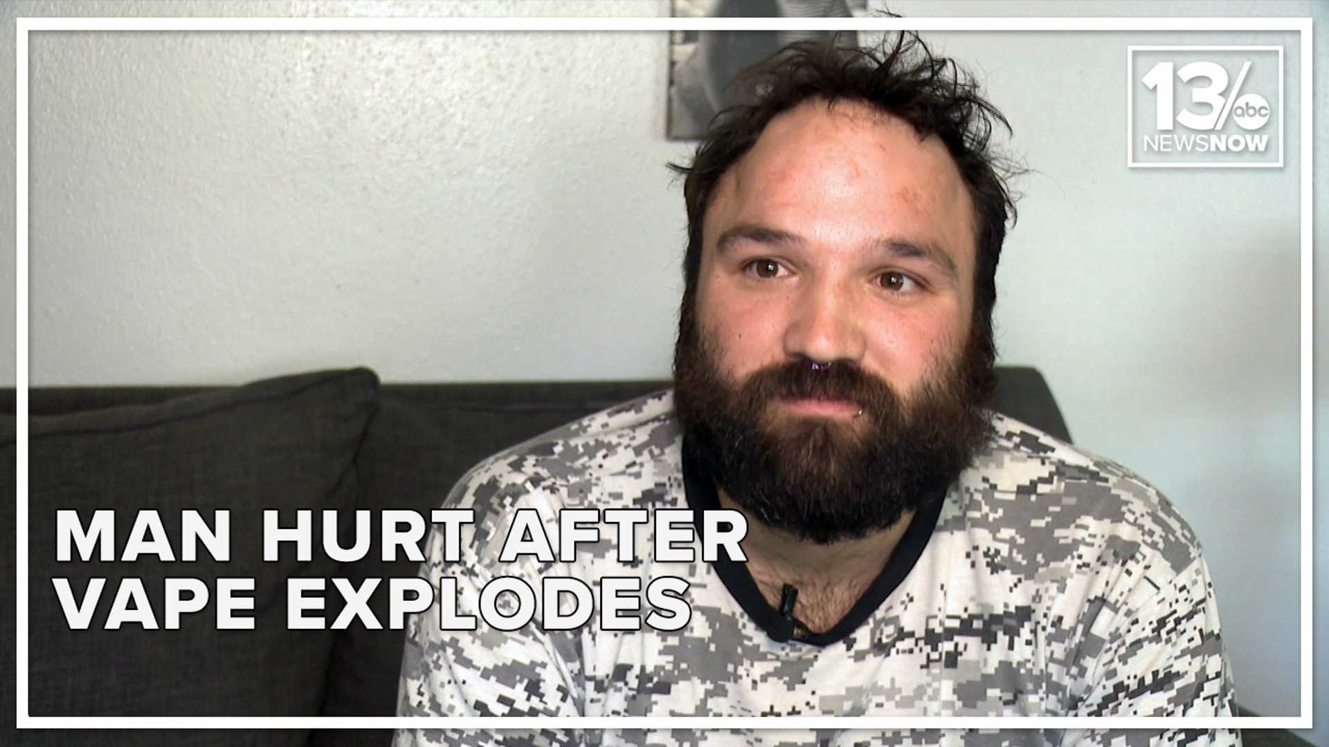 Interview: Virginia Beach man seriously hurt after vape pen explodes