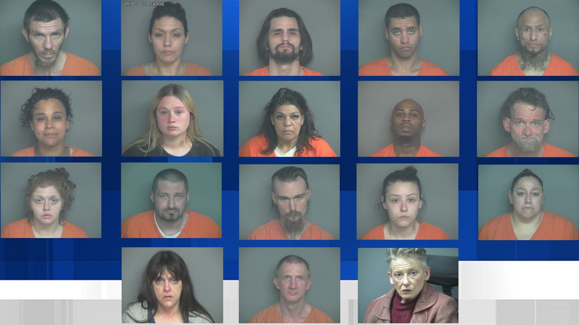Over a dozen people charged after search of Eau Claire home