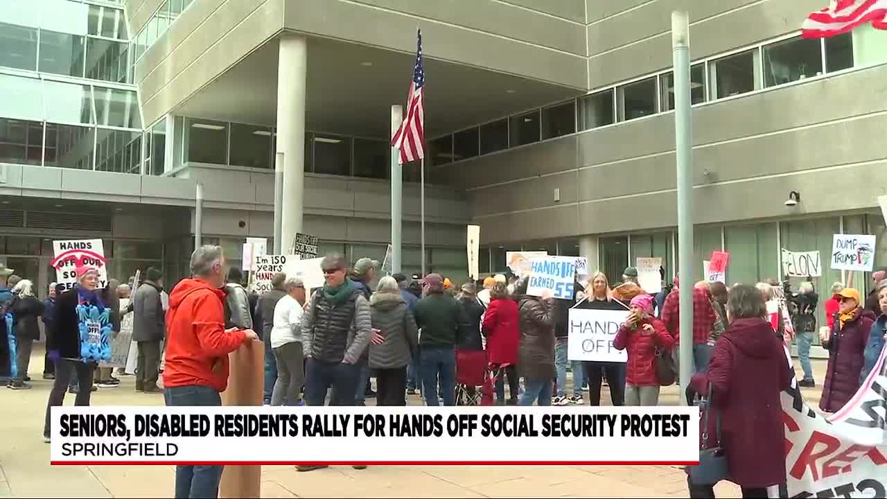 ‘Hands Off’ protest held in Springfield over Social Security changes