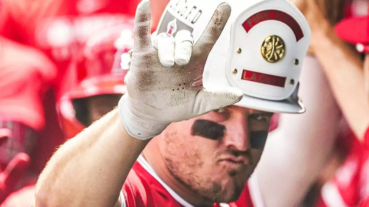 Angels win big as Mike Trout, Jo Adell and Taylor Ward each hit two ...