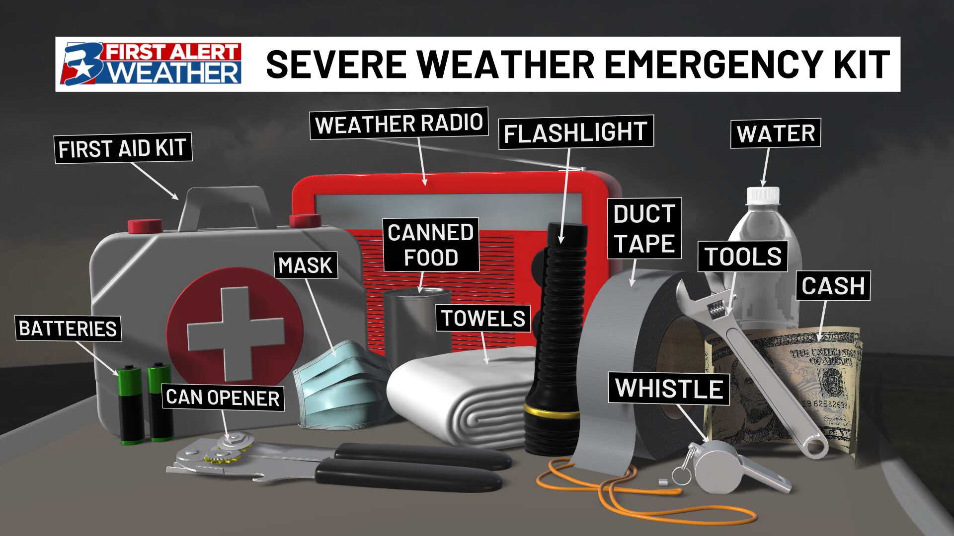 How to make a severe weather emergency kit