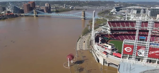 Drone footage from Ohio sheriff’s office shows flooding around ...