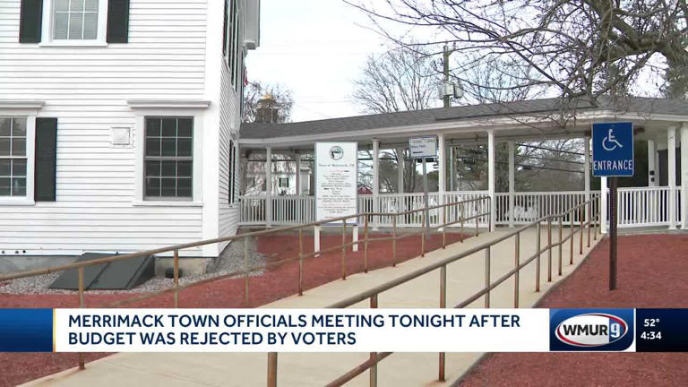 Merrimack town officials meet after voters reject budget