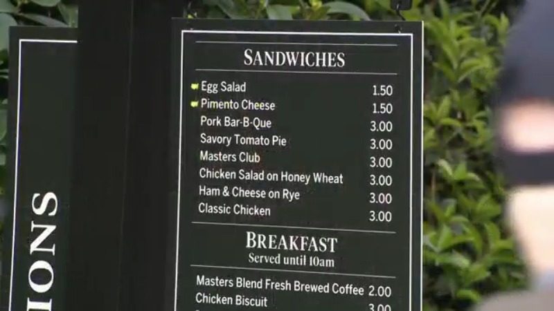 New experiences, new food at Augusta National Golf Club