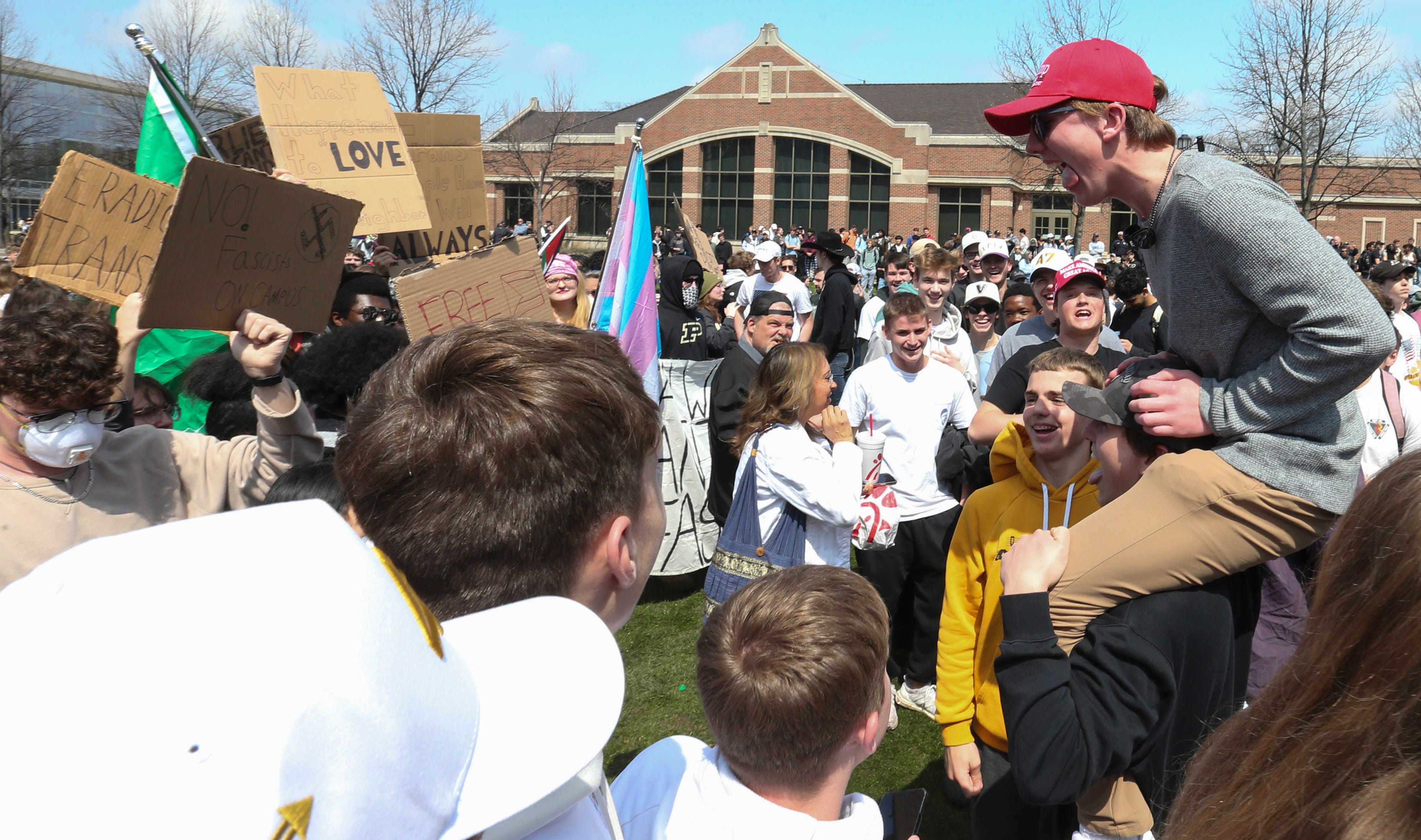Conservative commenter Kirk came to debate; Purdue struggled to listen