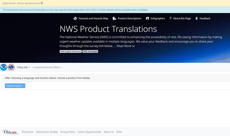NWS translation services reinstated after contract lapse