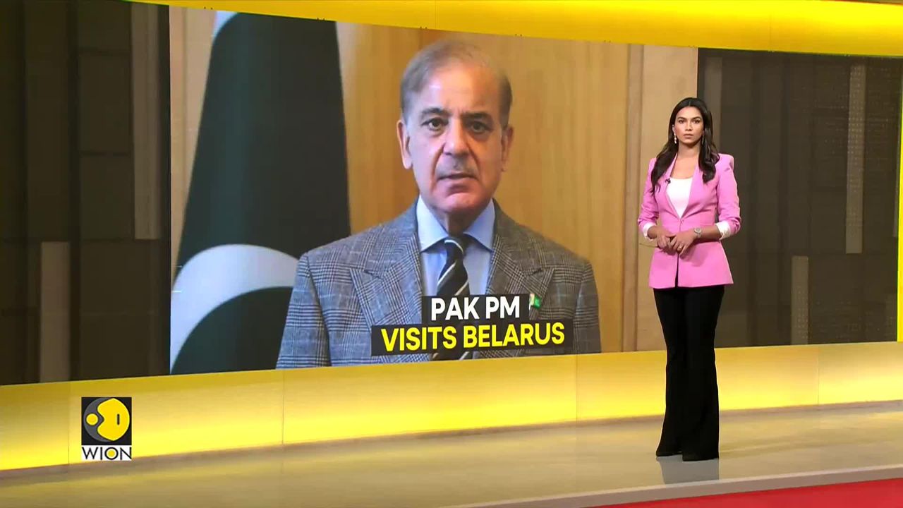 Belarus PM Alexander Turchin welcomes Pak PM Shehbaz on arrival