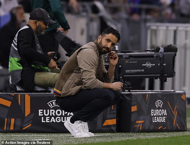 Leny Yoro struggles to hide his frustration with Andre Onana after Lyon display - as he says Man ...