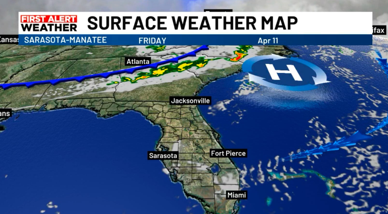 First Alert Weather: Strong cold front moving into Florida today