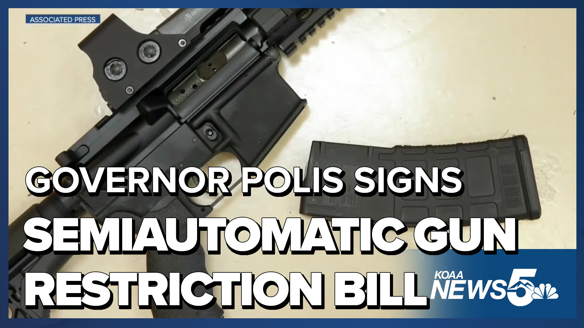 Polis signs watered-down semiautomatic gun restriction bill into law