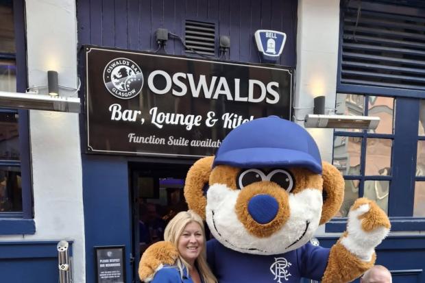 Glasgow Rangers pub visited by club 'legend' before Europa League clash