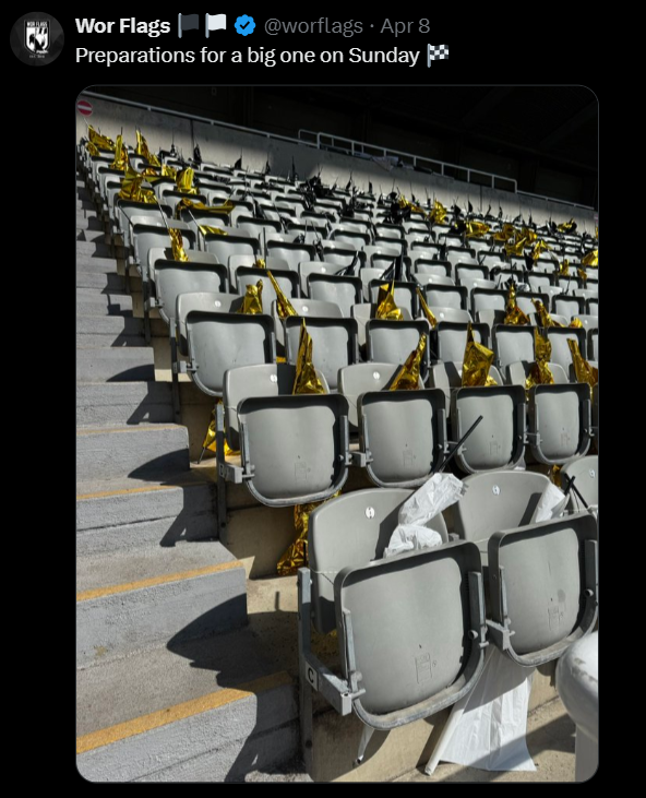 Wor Flags release official statement on Sunday morning regarding today ...