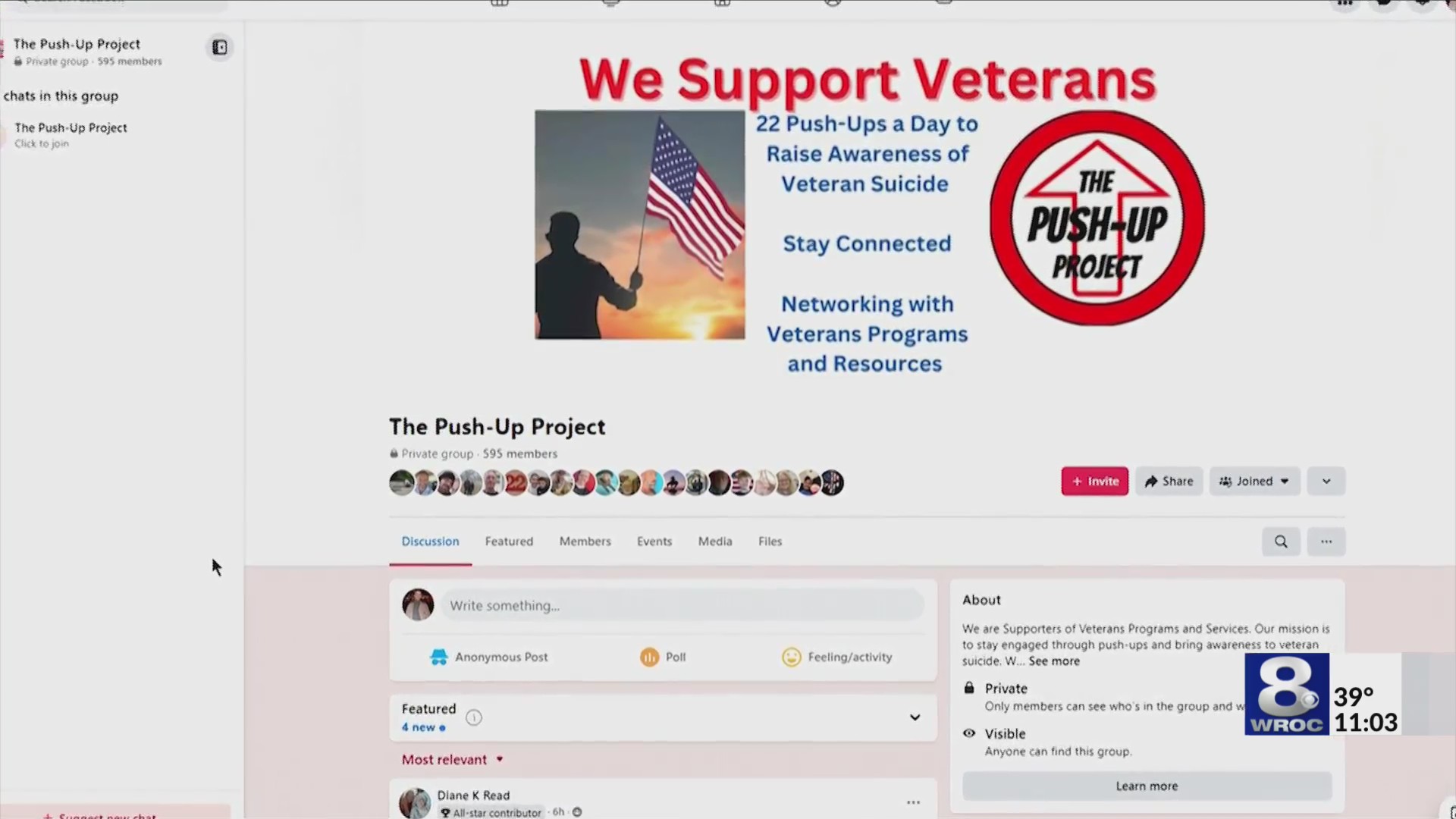 22 A Day: Veterans’ mental health awareness raised through daily push-ups