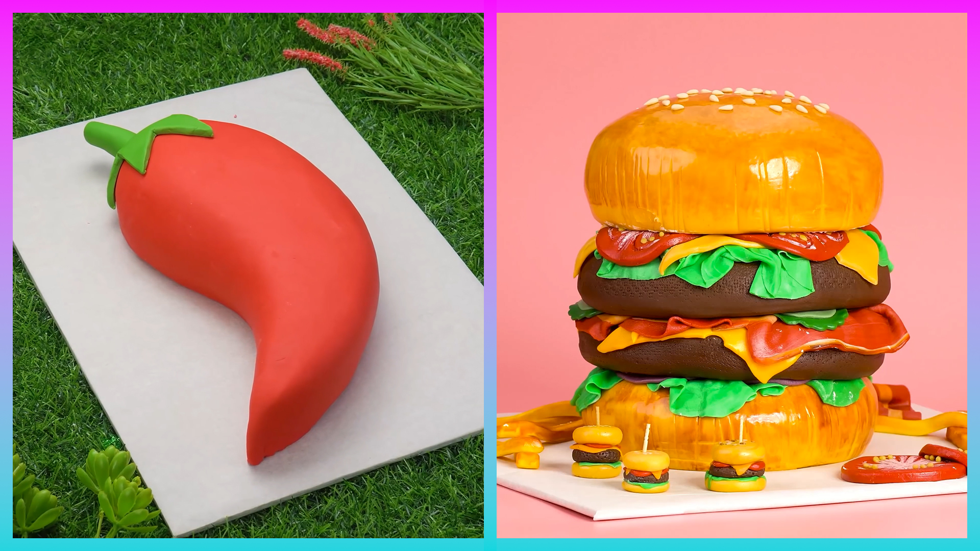 Chili & Burger Cake 🌶🍔 | Bold & Fun Food Cake Design Ideas | Spirit of Cake