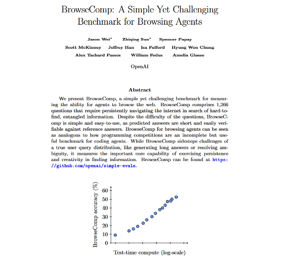 OpenAIがAIのウェブ検索能力を測定する高難度ベンチマーク「BrowseComp」を発表