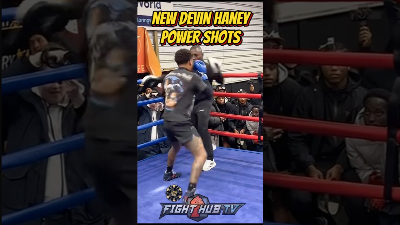 Devin Haney SHOWS NEW left hook POWER ahead of comeback fight!