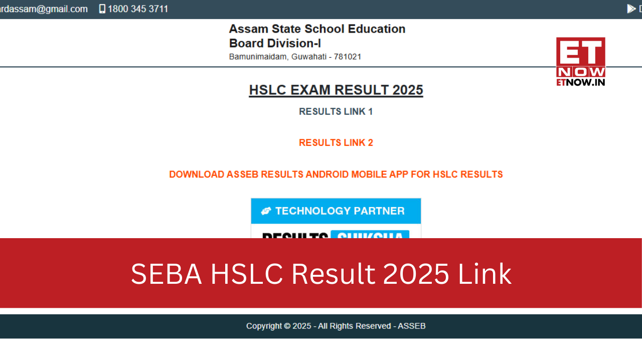 www.sebaonline.org HSLC Result 2025 Link Activated; How to download ...