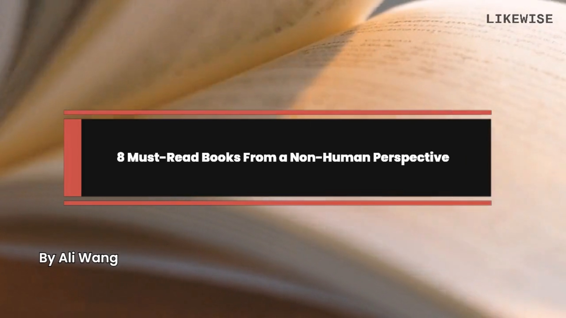 8 Must-Read Books From a Non-Human Perspective