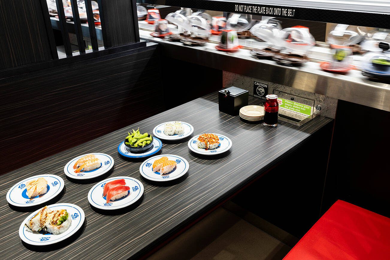 Robots rule at Kura Revolving Sushi Bar in Lynnwood