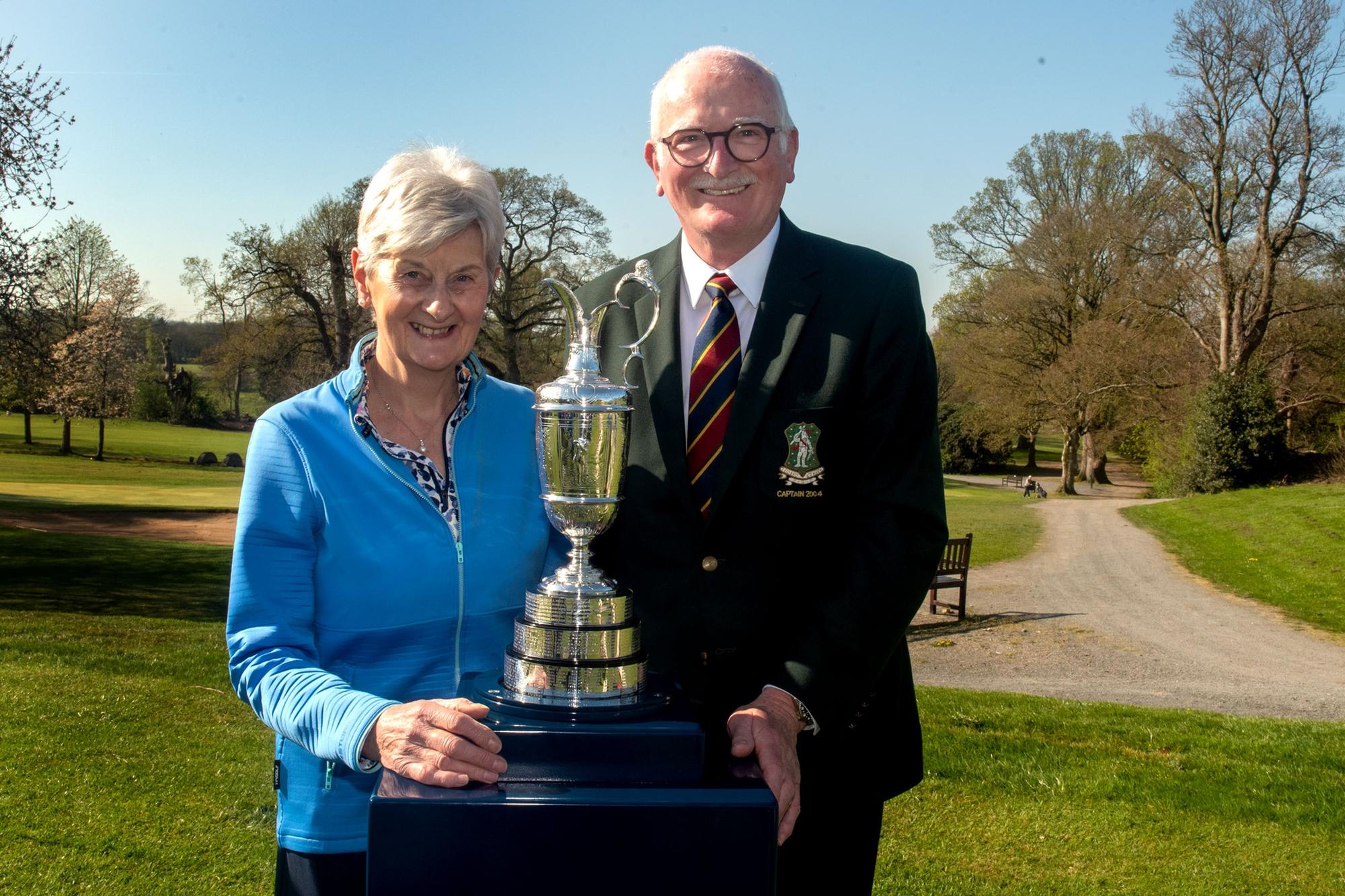 20 happy photos as The Open's famous claret jug trophy is a big draw at ...