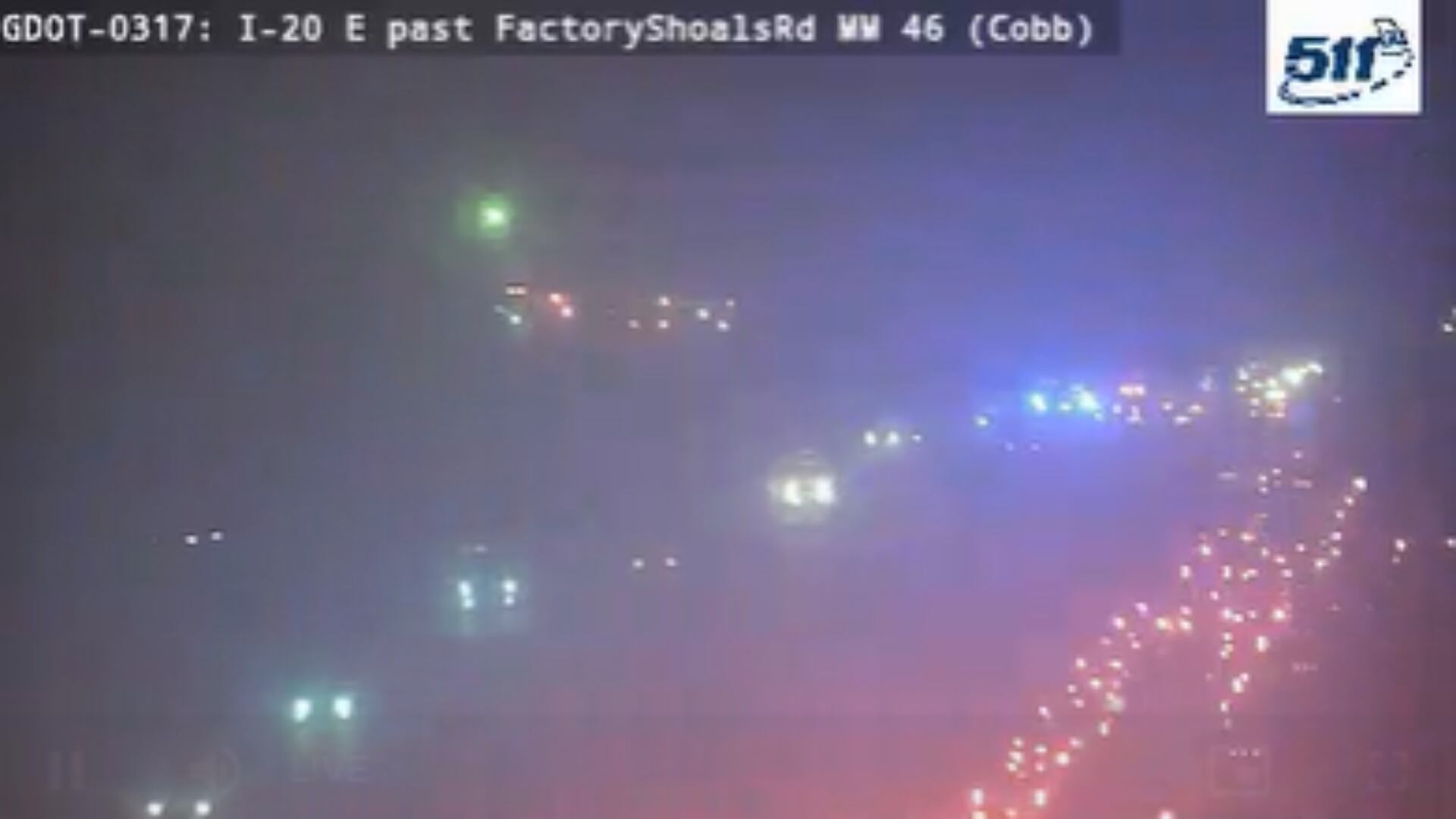 Pedestrian hit by 5 cars, killed in crash that shut down I-20 in Cobb ...