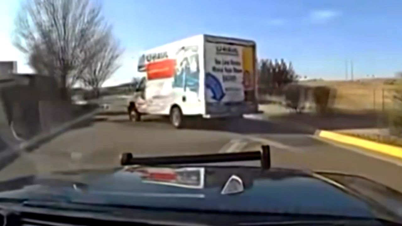 New Mexico cops rescue couple trapped inside U-Haul truck after wild chase