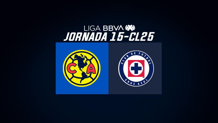 Club América vs Cruz Azul: Horario, alineaciones probables y dónde ver la Jornada 15