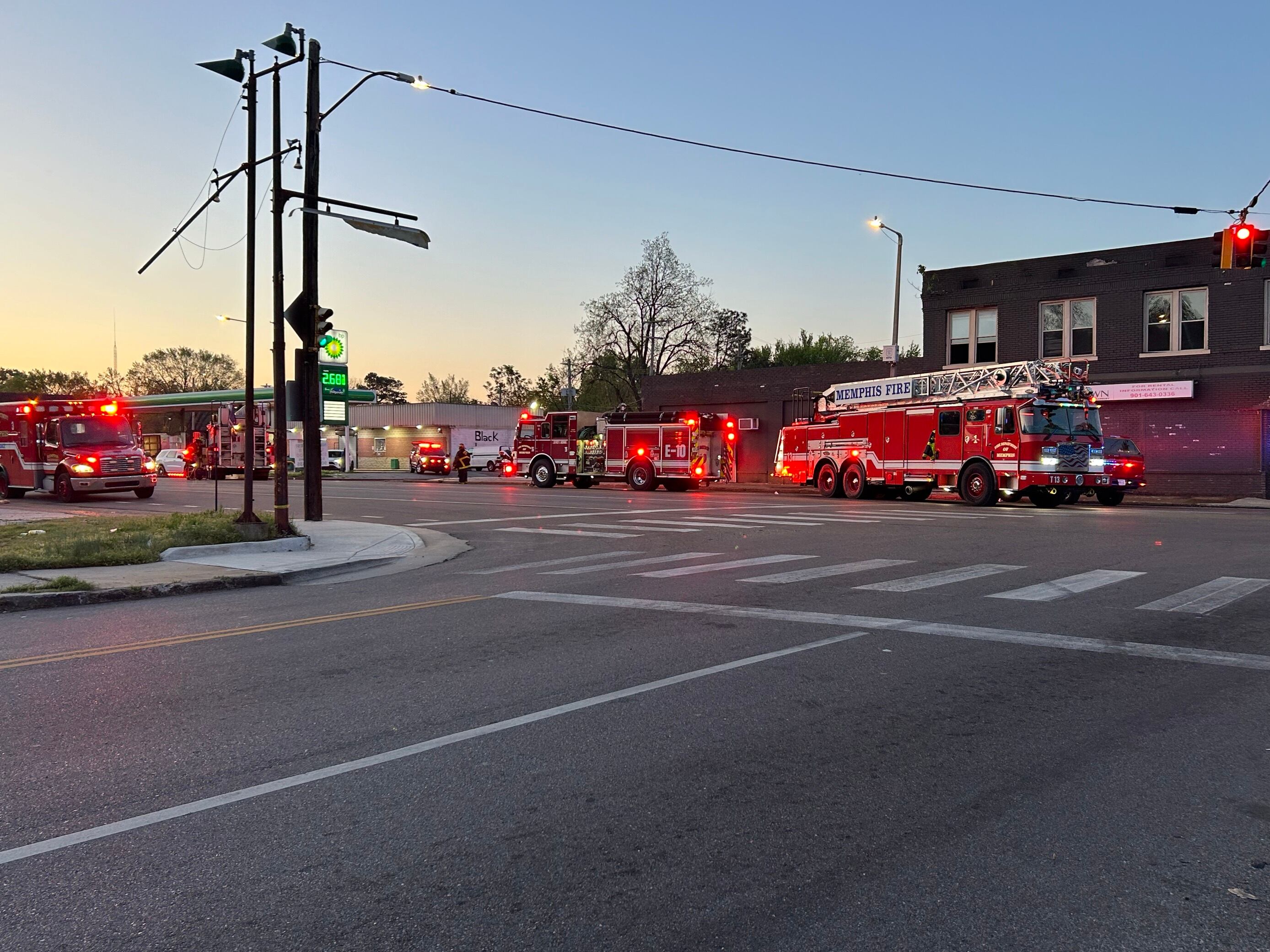 Building catches fire on South Parkway