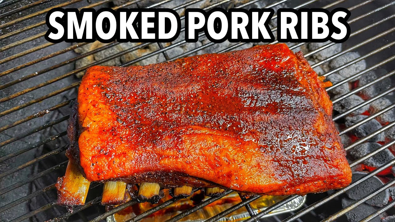 How to Smoke Pork Ribs in a Weber Kettle Using the Snake Method for ...