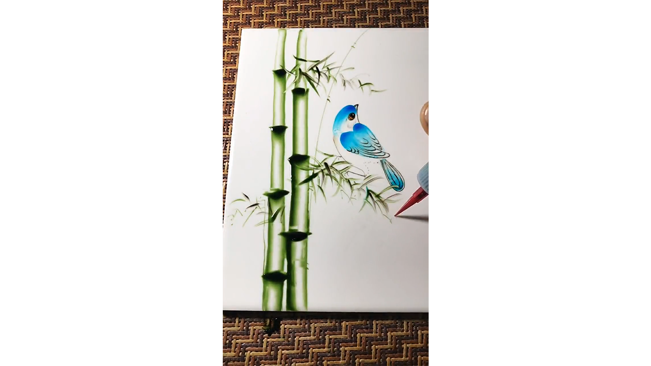 Creating An Art Of Blue Bird