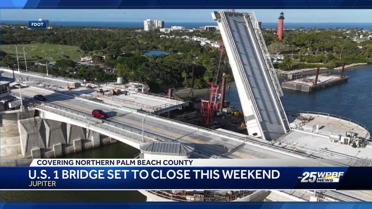 US 1 bridge in Jupiter to close for weekend